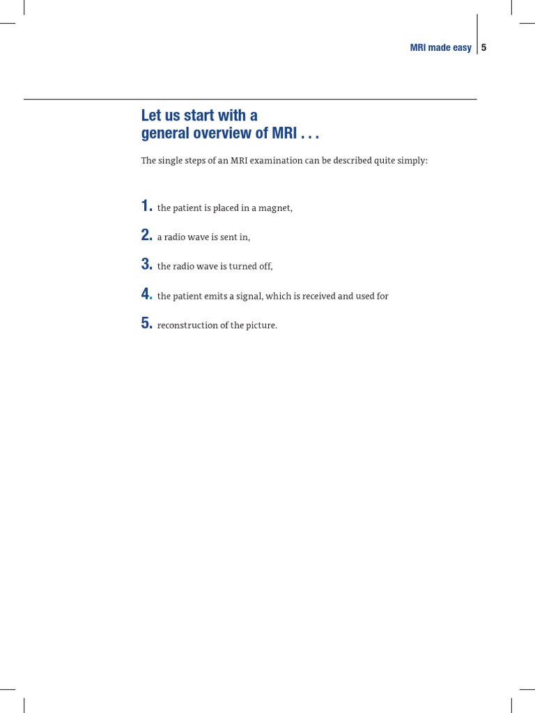MRI Made Easy | PDF | Relaxation (Nmr) | Magnetic Resonance Imaging