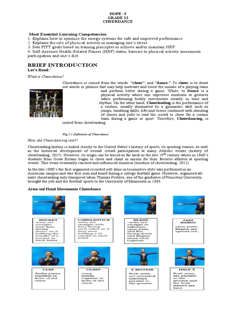 2nd Quater Module HOPE | PDF | Cheerleading | Ballroom Dance