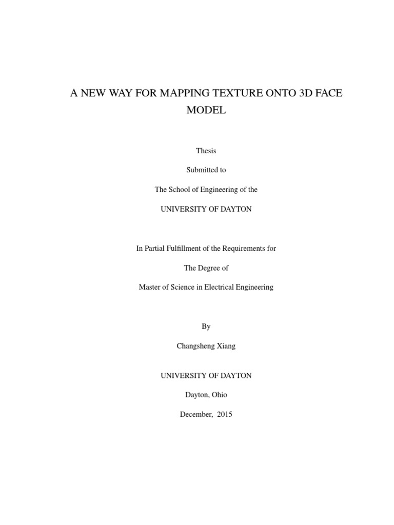 Thesis - Changsheng Revised - Final Format Approved LW 10-22-15 | PDF | 3 D Computer Graphics ...
