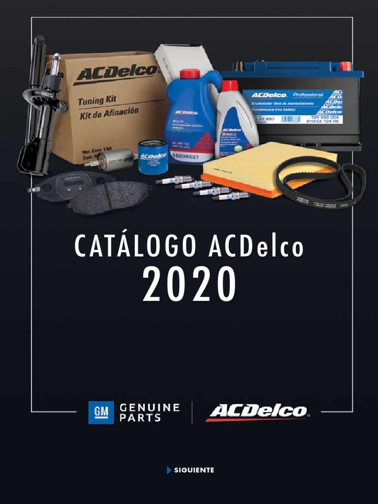 Catalogo Accdelco 2020 | PDF | Industrias | Chevrolet