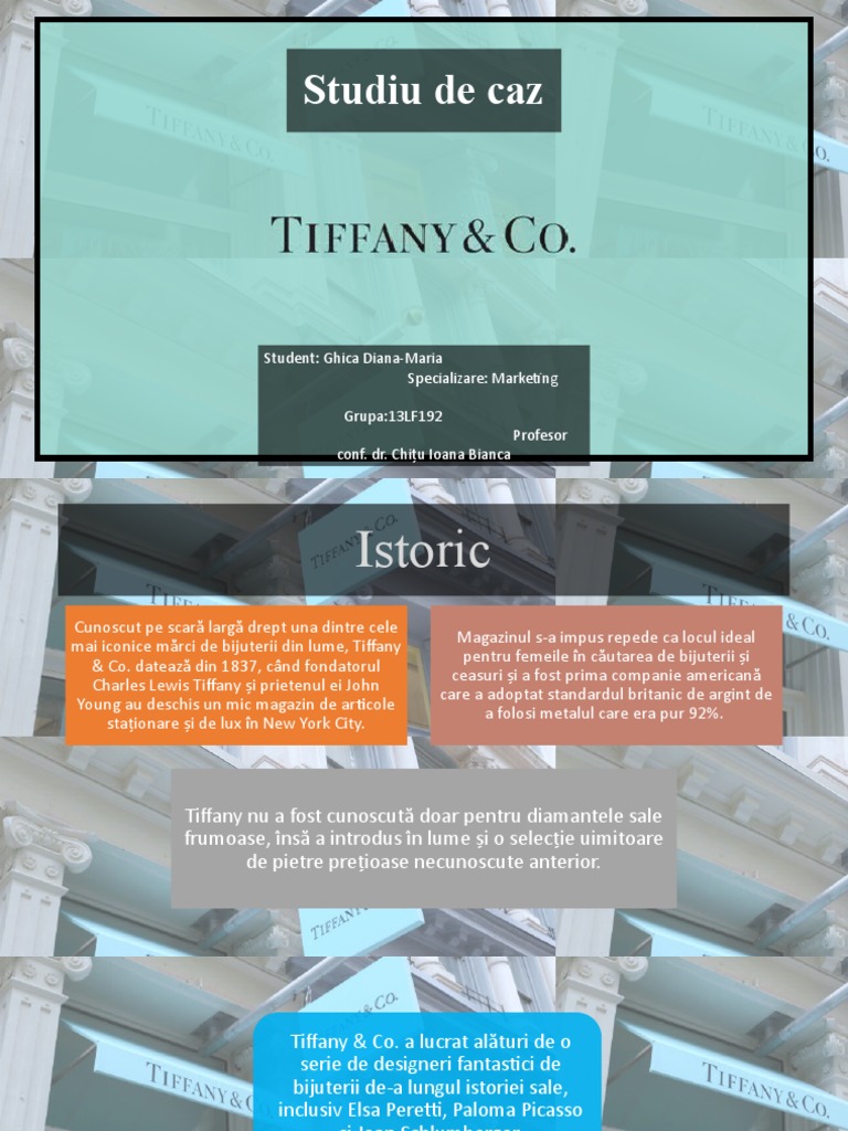Studiu de Caz - Tiffany and Co. | PDF
