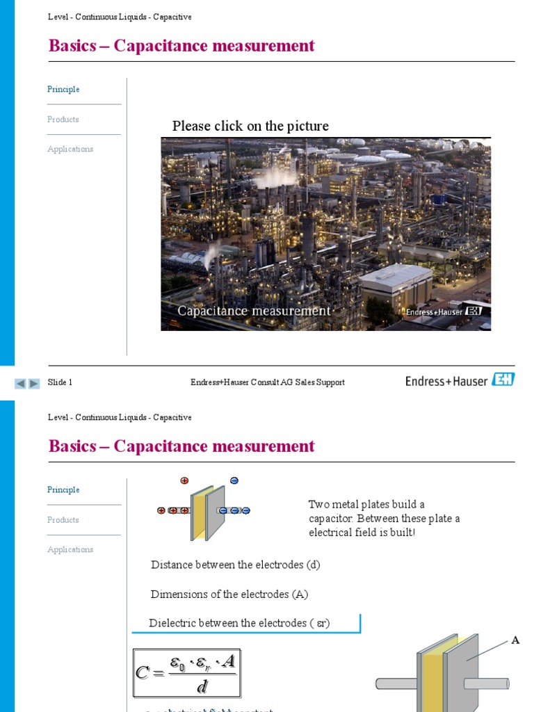 Capacitive-Measuring Principle | PDF | Capacitor | Dielectric