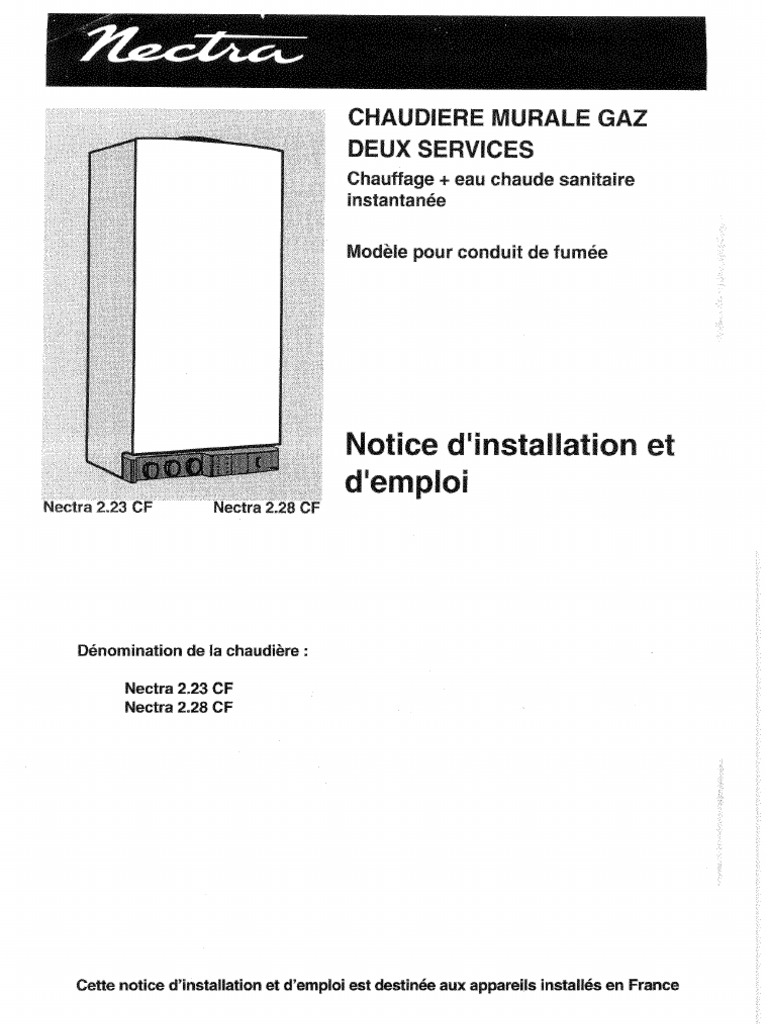 C&M NECTRA 2.23 Et 2.28 CF Notice Installation Et Emploi | PDF