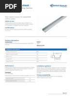 British Gypsum PDS Gypframe MF5 Ceiling Section | PDF | Materials