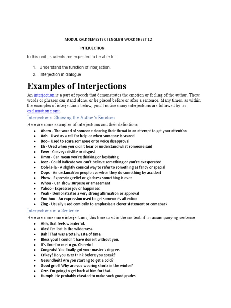 Modul Kalk 1 Work Sheet 12 Mam Yul | PDF | Vocabulary | Semiotics