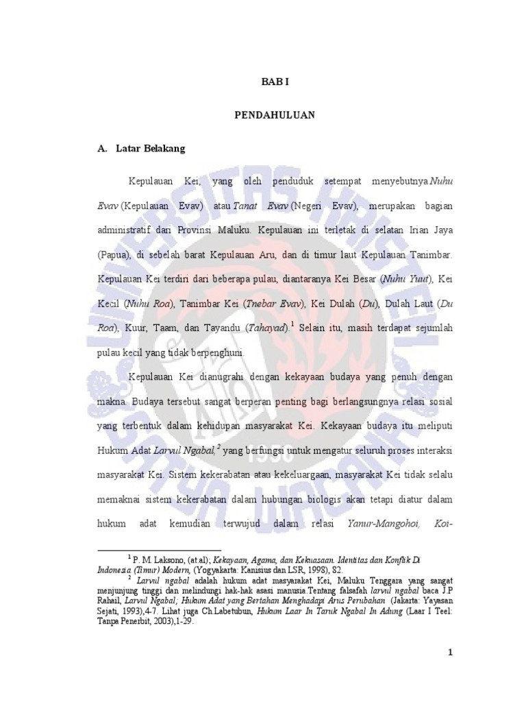 Falsafah Ain Ni Ain di Kepulauan Kei | PDF