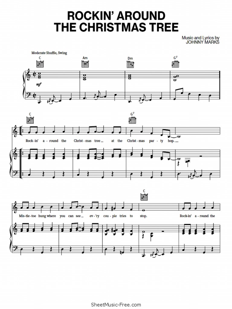 Rockin' Around The Christmas Tree Sheet Music Brenda Lee | PDF