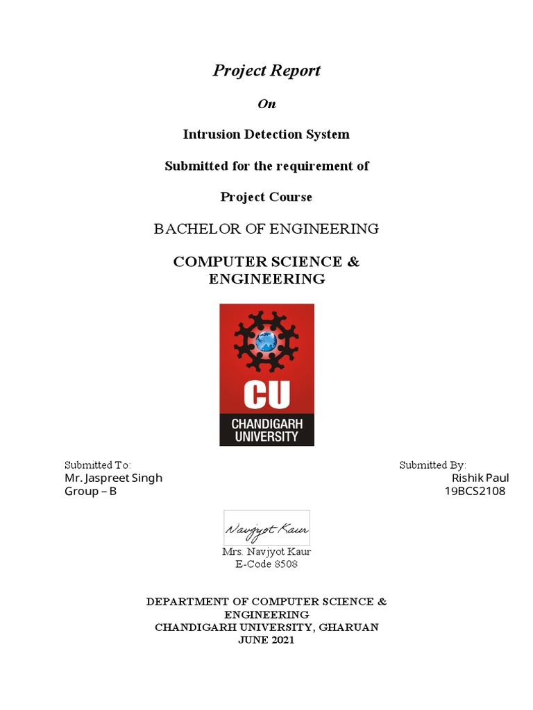 Project Report: Bachelor of Engineering | PDF | Computer Network | Communications Protocols