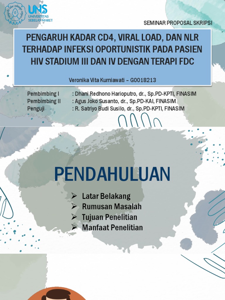 Pengaruh CD4, Viral Load, dan NLR pada IO HIV | PDF | Ilmu Sosial ...