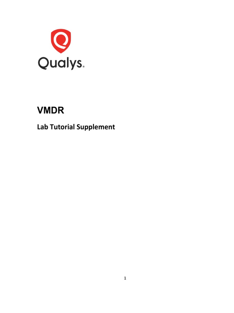 VMDR Lab Guide for IT Professionals | PDF | Vulnerability (Computing) | Computer Network