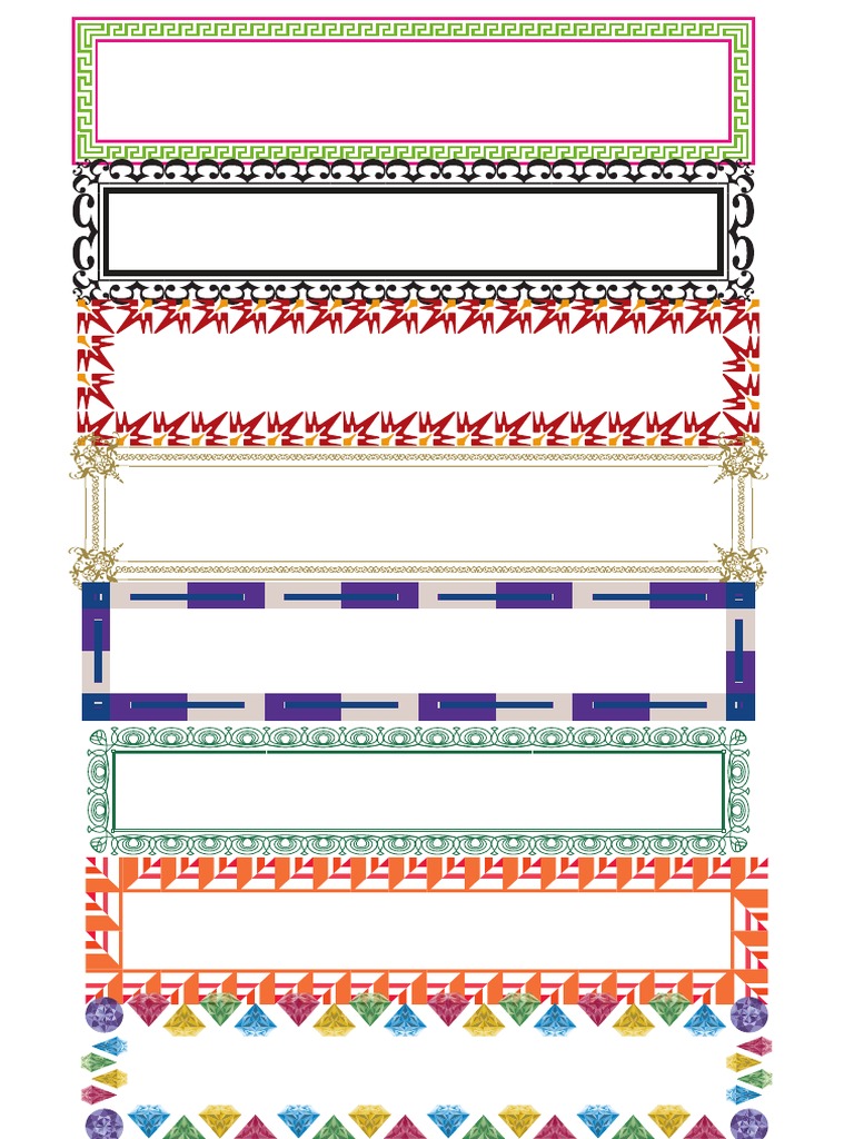 Bordes Decorativos | PDF