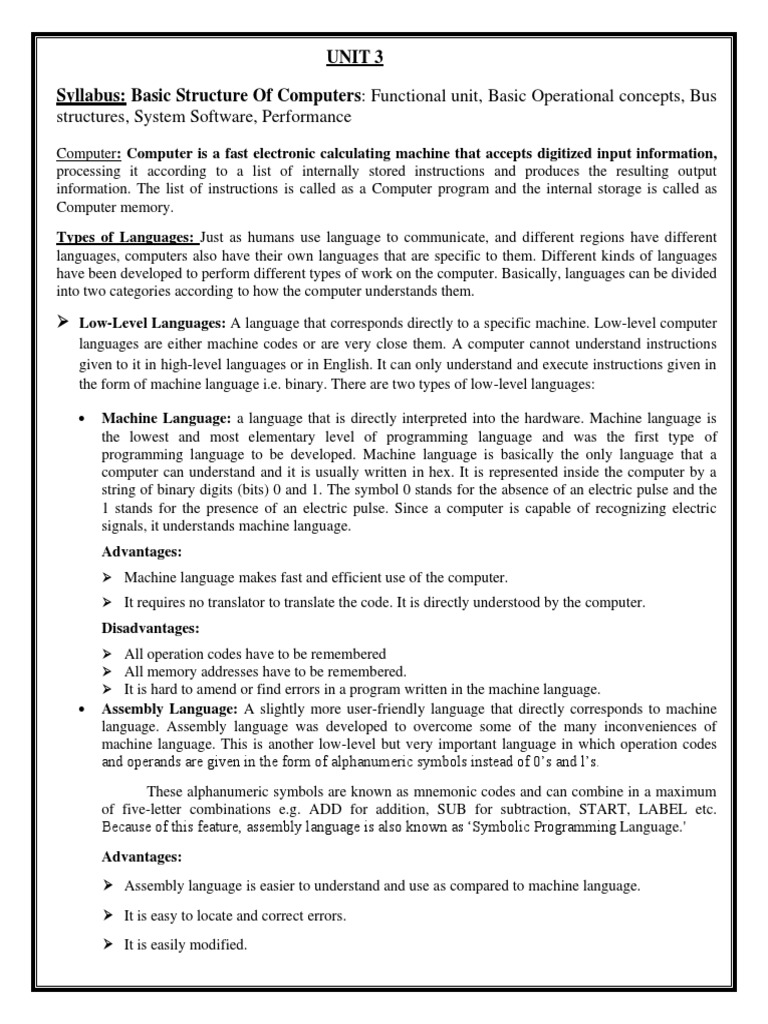 Understanding Computer Fundamentals: An Overview of Basic Computer Structure, Types of ...
