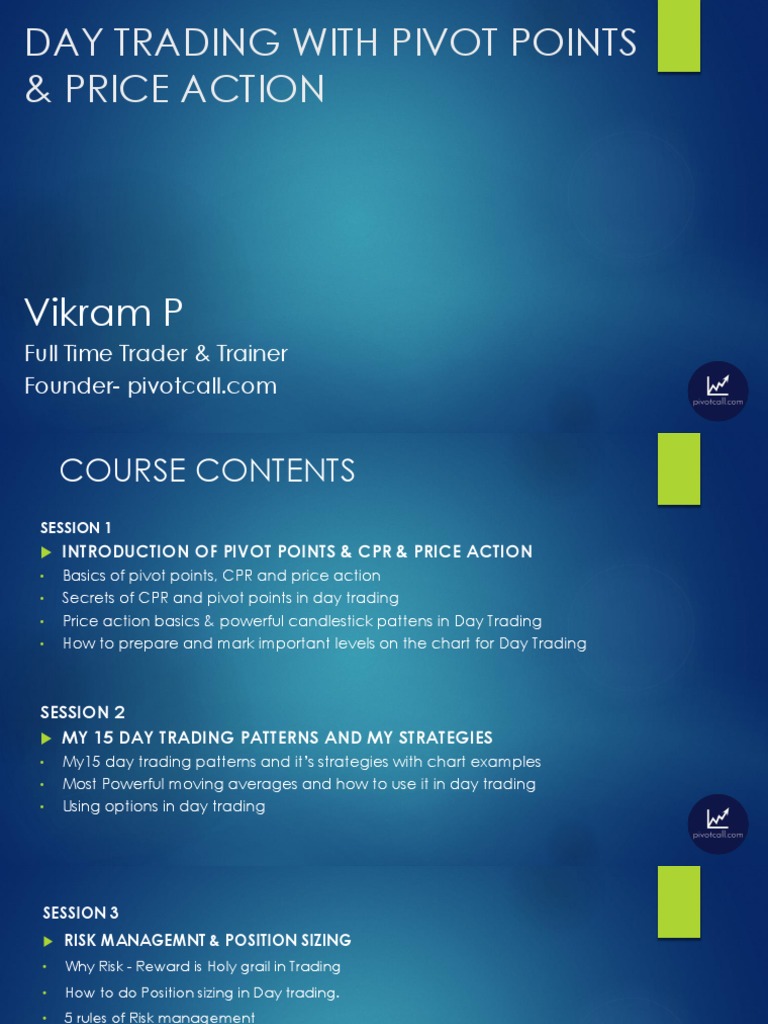 Day Trading Course | PDF | Option (Finance) | Day Trading