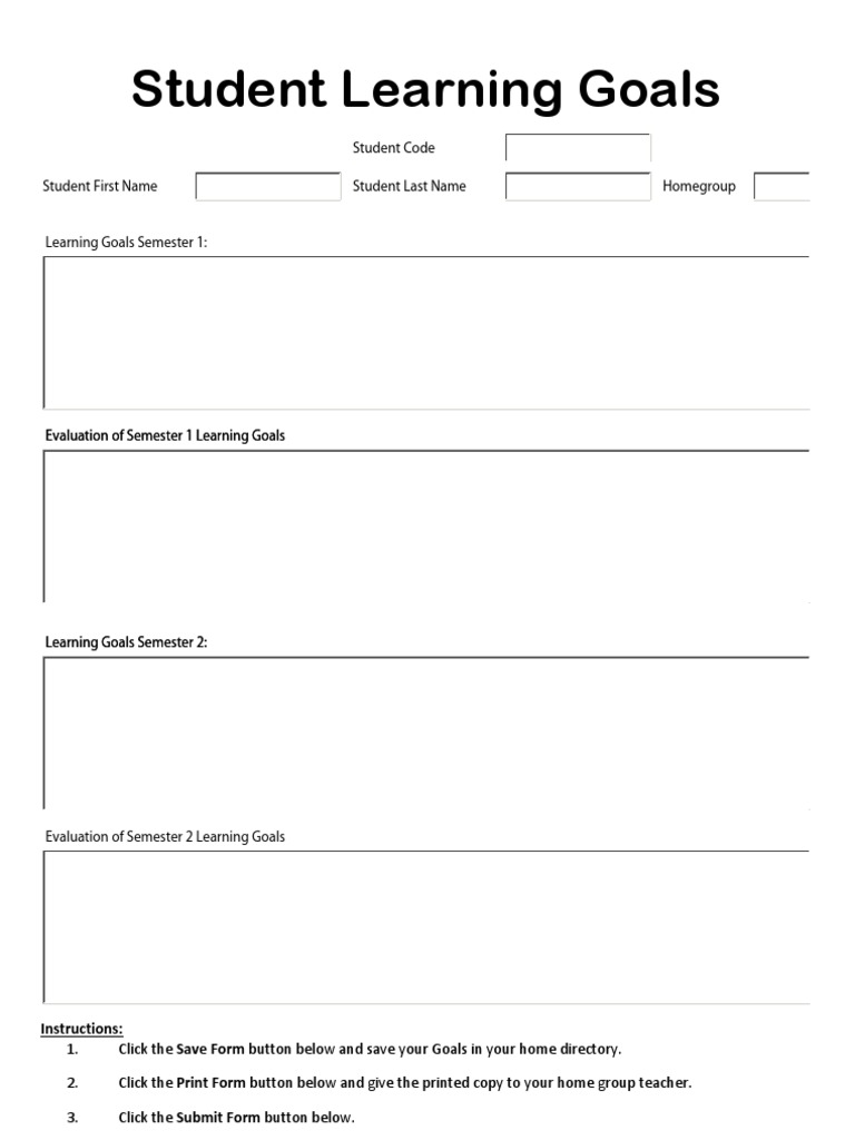 Learning Goals | PDF