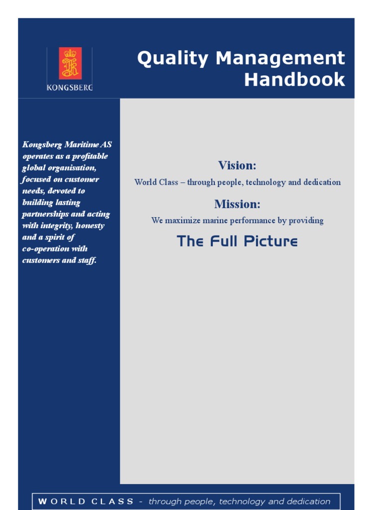 Quality Management Handbook | PDF | Quality Management | Business Process