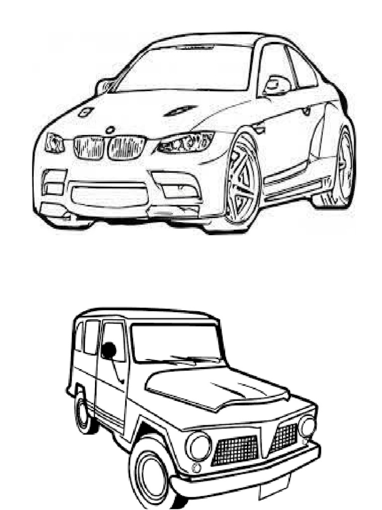 Imagini Cu Masini de Colorat | PDF