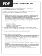 JCQ Checklist For Invigilators - Written Examinations FINAL 24 25 | PDF
