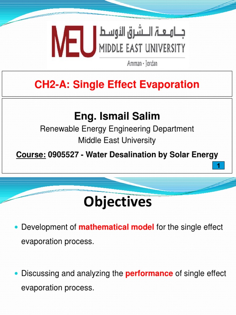 CH2-A - Single Effect Evaporation | Download Free PDF | Latent Heat ...