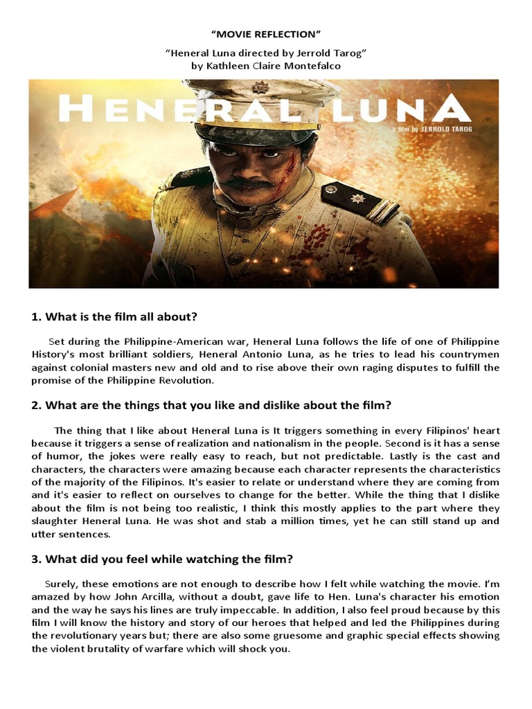 What Is The Film All About?: "Movie Reflection" | PDF