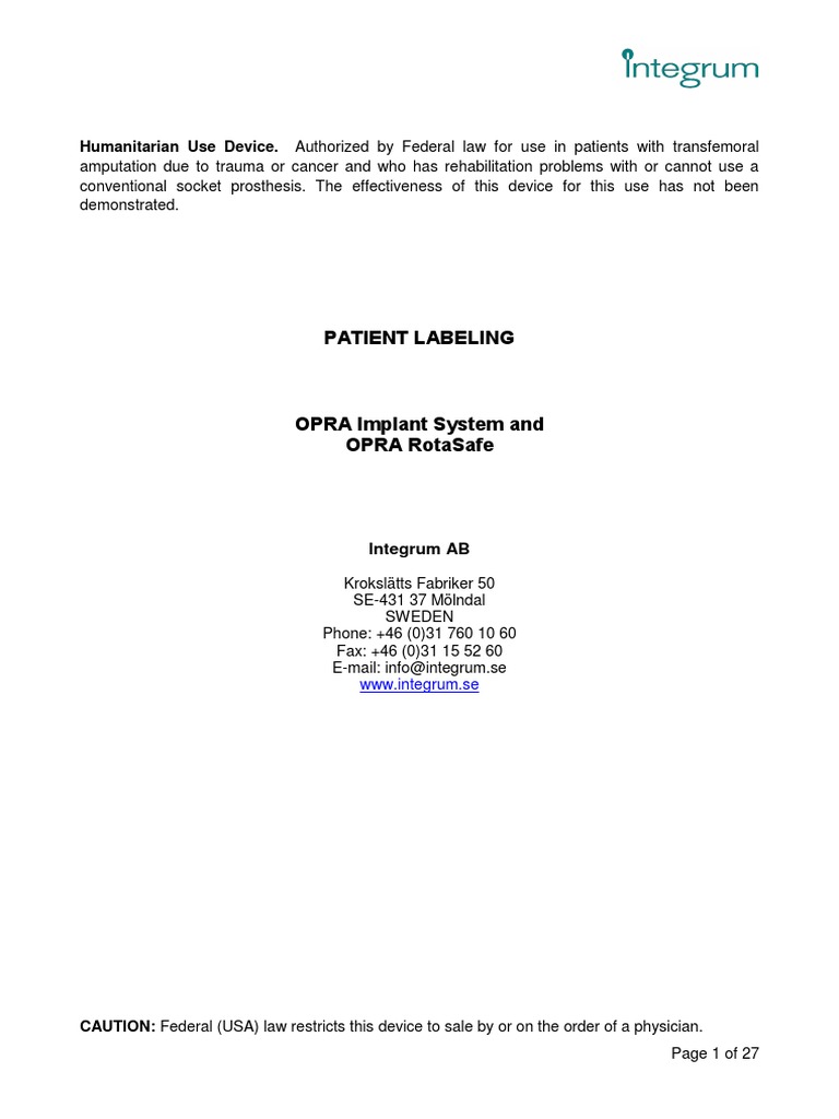 OPRA Implant System | PDF | Prosthesis | Dental Implant