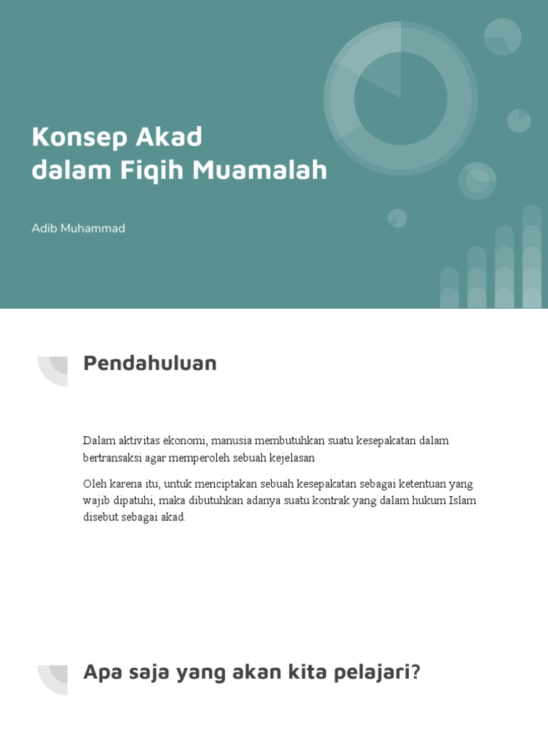 Akad dalam Fiqih Muamalah | PDF
