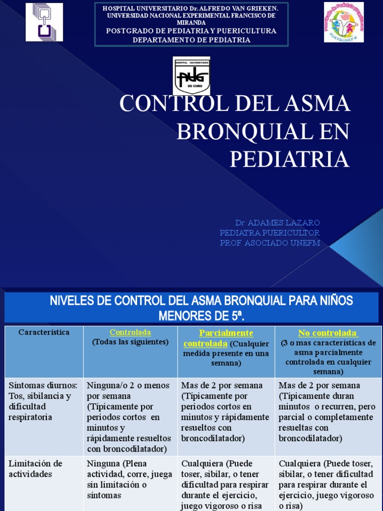 Control Del Asma Bronquial en Pediatria | PDF | Asma | Ciencias de la Salud
