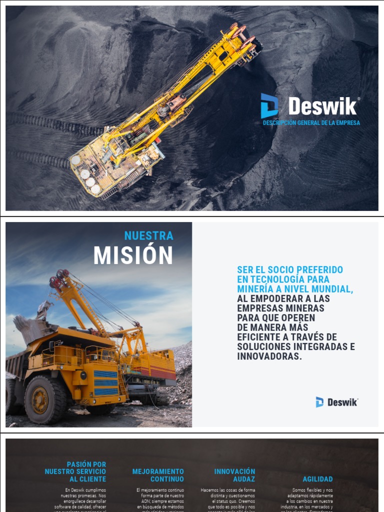 Deswik Company Overview Spanish | PDF | Software | Minería