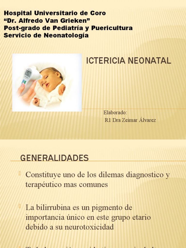 Ictericia Neonatal Zeimar Neooo | PDF | Especialidades Medicas | Enfermedades y trastornos
