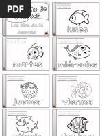 Dias de La Semana Librito COLOREAR | PDF