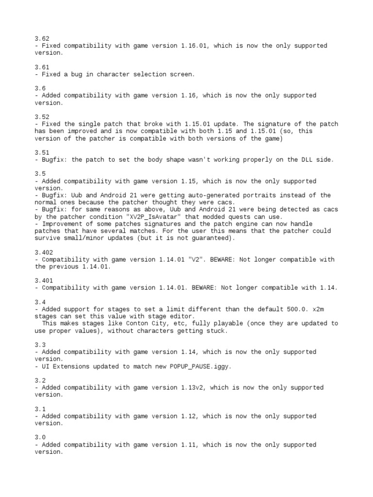 Changelog | PDF | Software | Computing