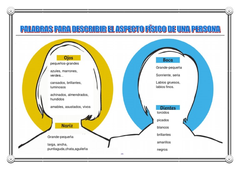 Palabras Para Describir A Alguien Como Describir A Una Persona En