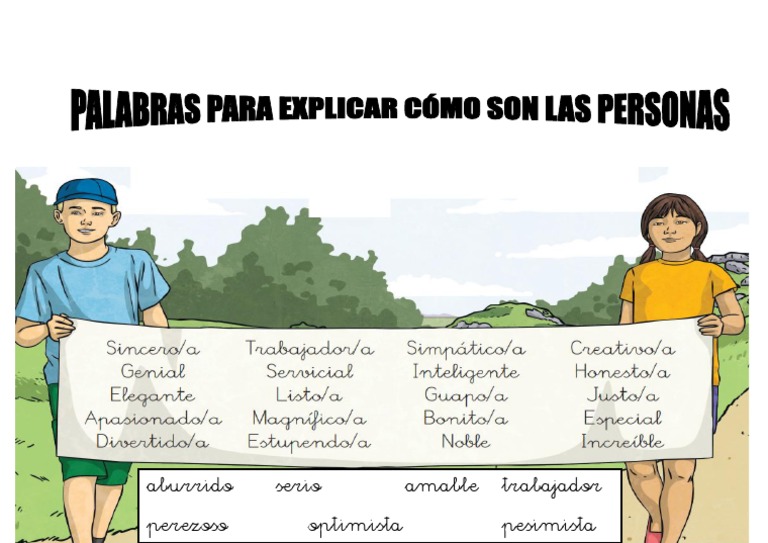 Adjetivos para Describir El Caracter de Una Persona | PDF