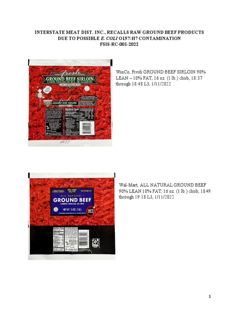 Recall 001 2022 Labels | PDF