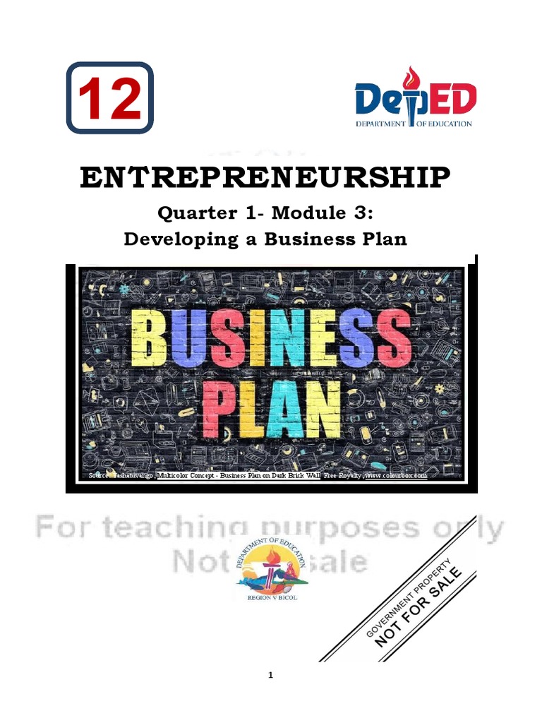 Entrepreneurship Module 3 Q1 | PDF | Feasibility Study | Entrepreneurship