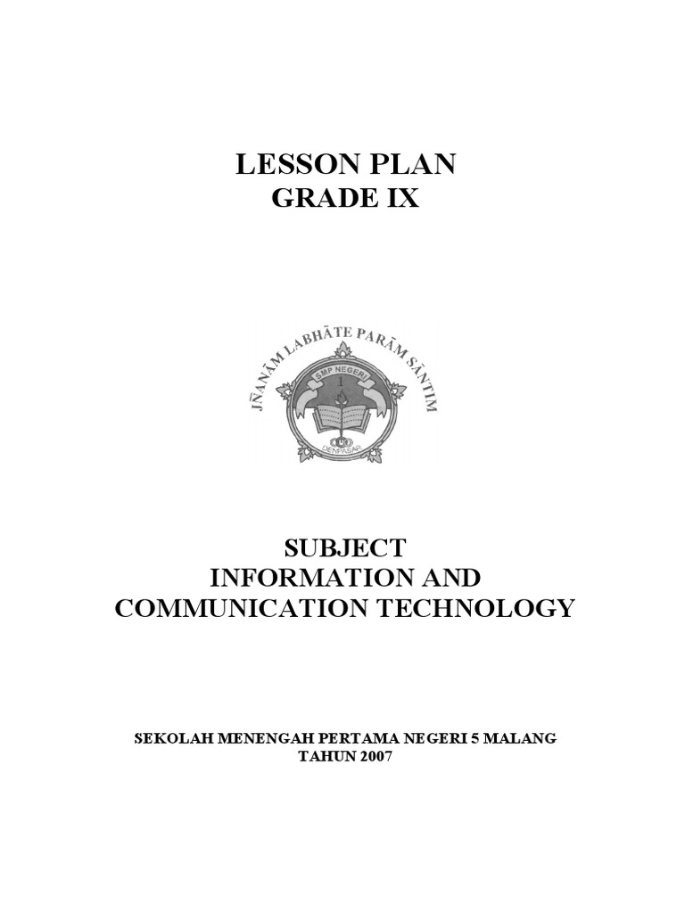 Lesson Plan: Grade Ix | PDF | Educational Technology | Lesson Plan