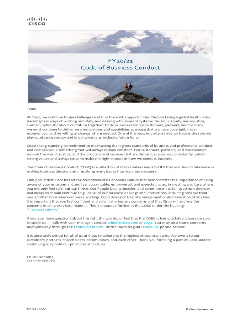 FY20/21 Code of Business Conduct: I Respect Others | PDF | Bribery ...