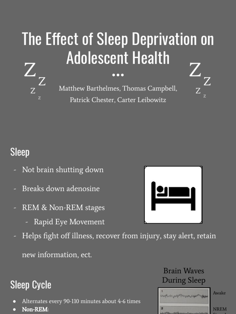The Effect of Sleep Deprevation On Adolescent Health - Psychology ...