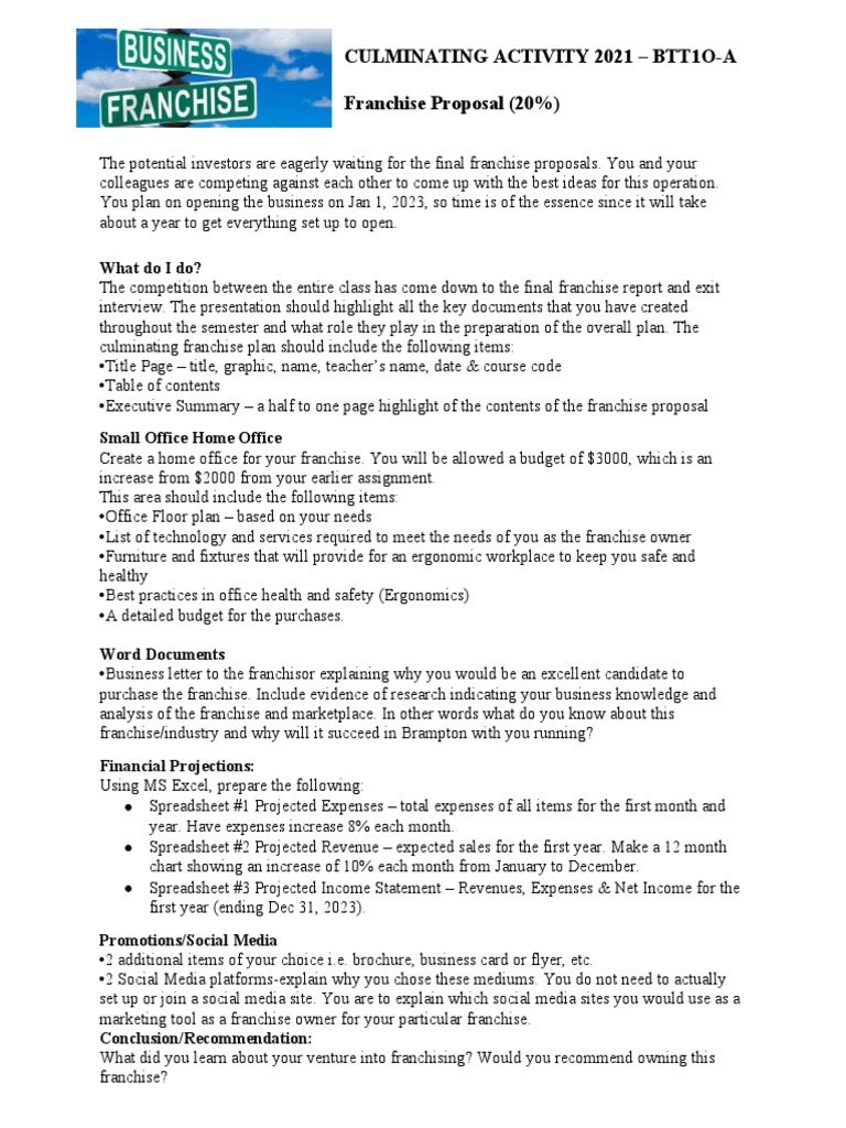 Zara Franchise Proposal Overview | PDF | Franchising | Spreadsheet
