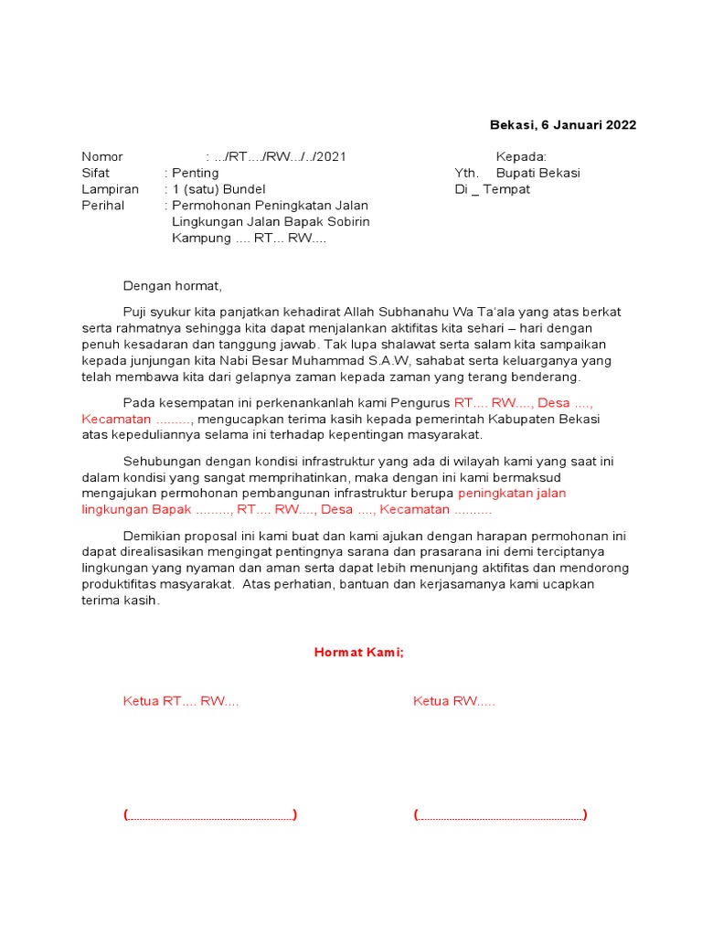 Proposal Musrembang | PDF