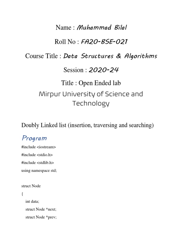 Open Ended Lab | PDF | Pointer (Computer Programming) | Software Engineering