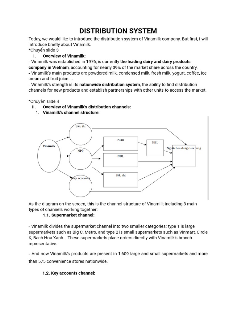 Distribution System | PDF | Retail | Supermarket