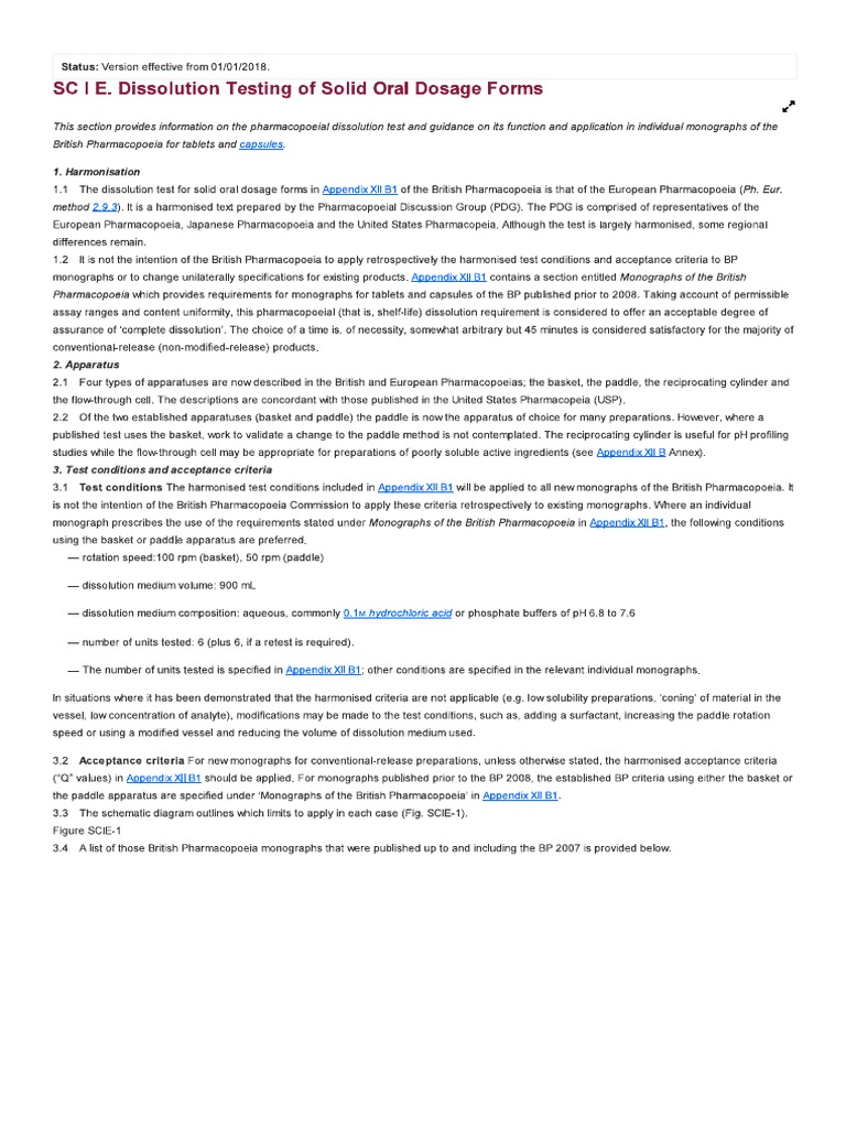 Dissolution - Q Value | PDF