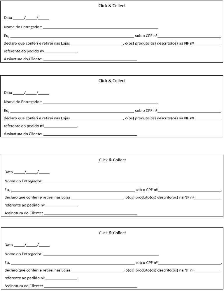 Comprovante de Retirada Manual | PDF