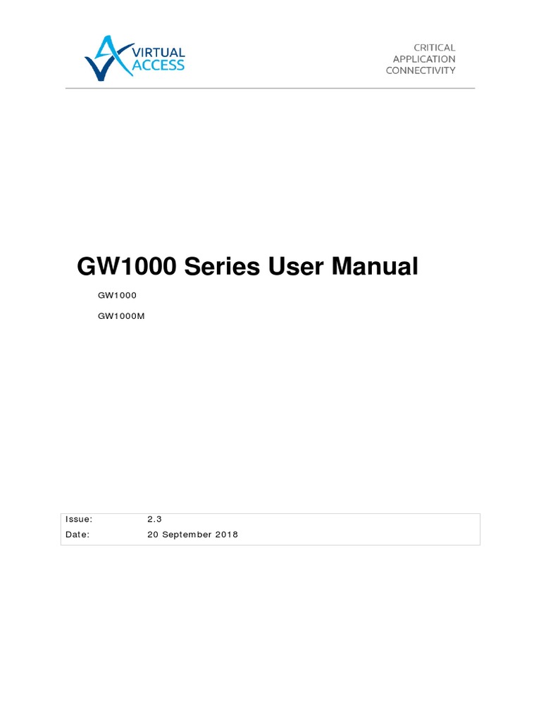 GW 1000 User Manual | PDF | World Wide Web | Internet & Web
