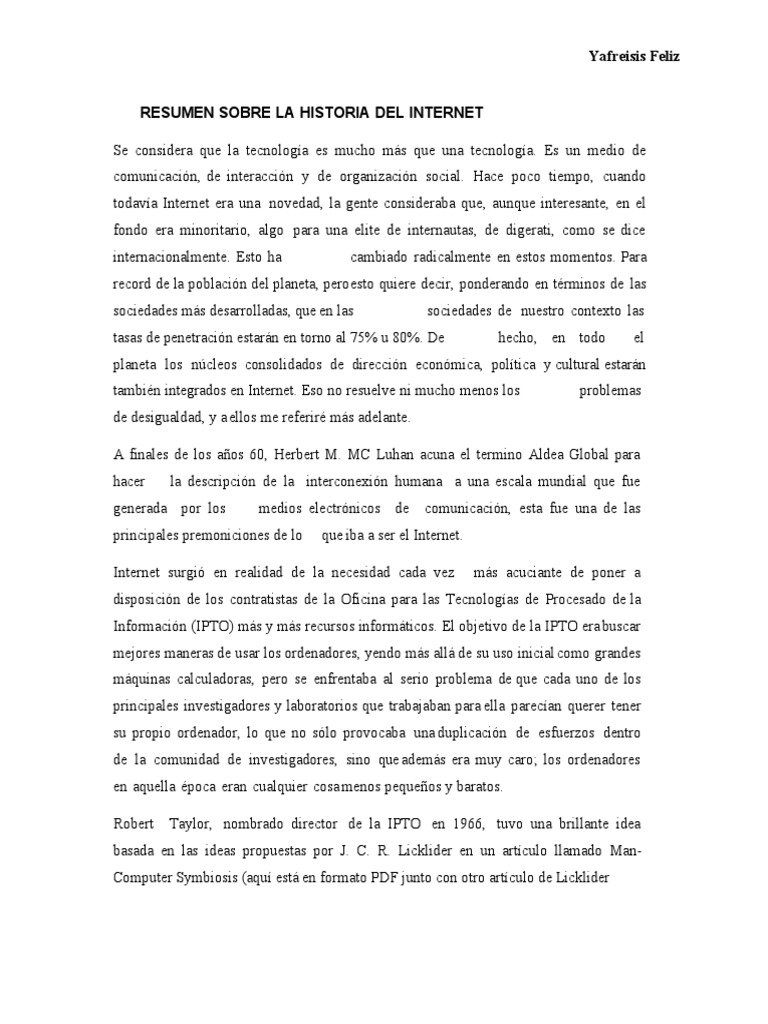 Unidad 4. Actividad 1. Internet. Entregable | PDF | Internet ...