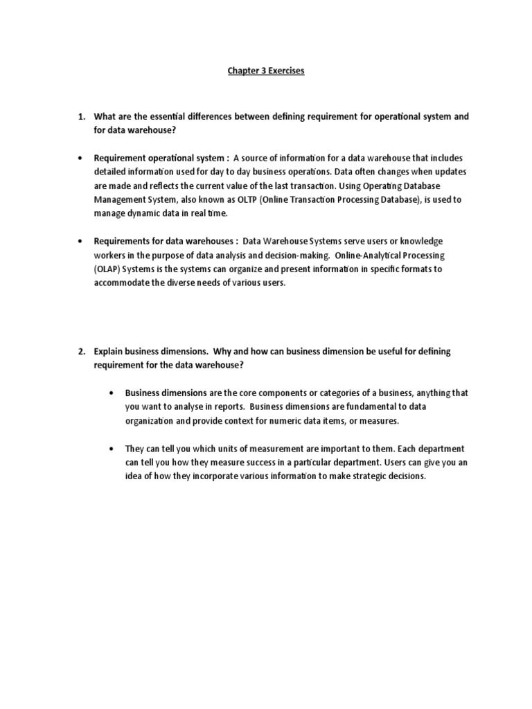 Asm654 Homework | PDF | Data Warehouse | Information