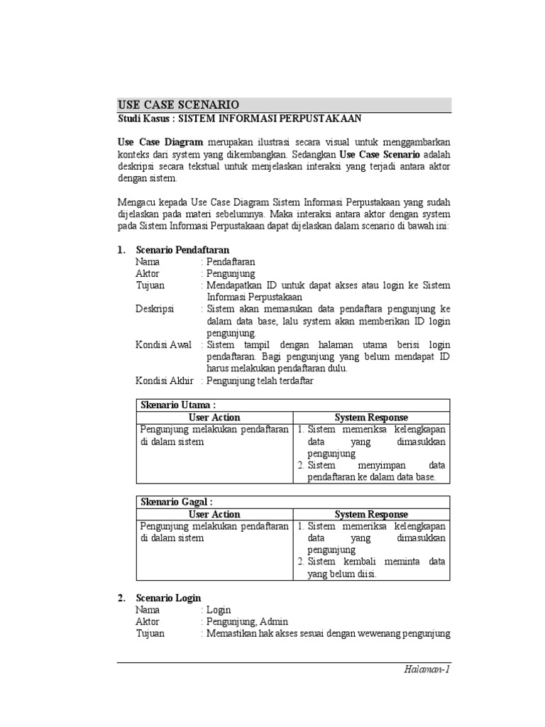 20 - Use Case Scenario | PDF