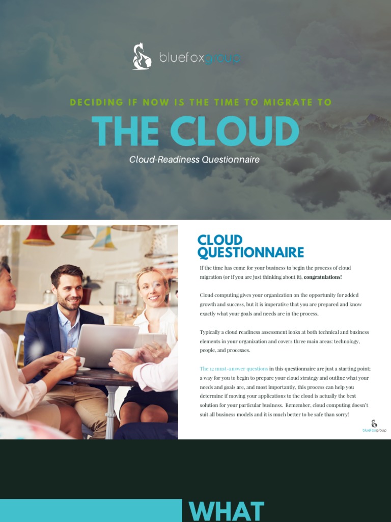 Cloud Migration Questionnaire | PDF | Cloud Computing | Disaster Recovery