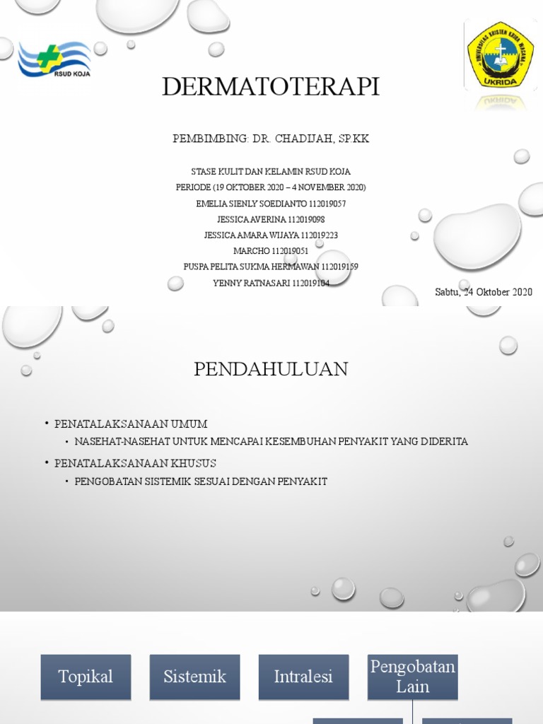 Dermatoterapi - Kulit Dan Kelamin PPT Presentasi | PDF