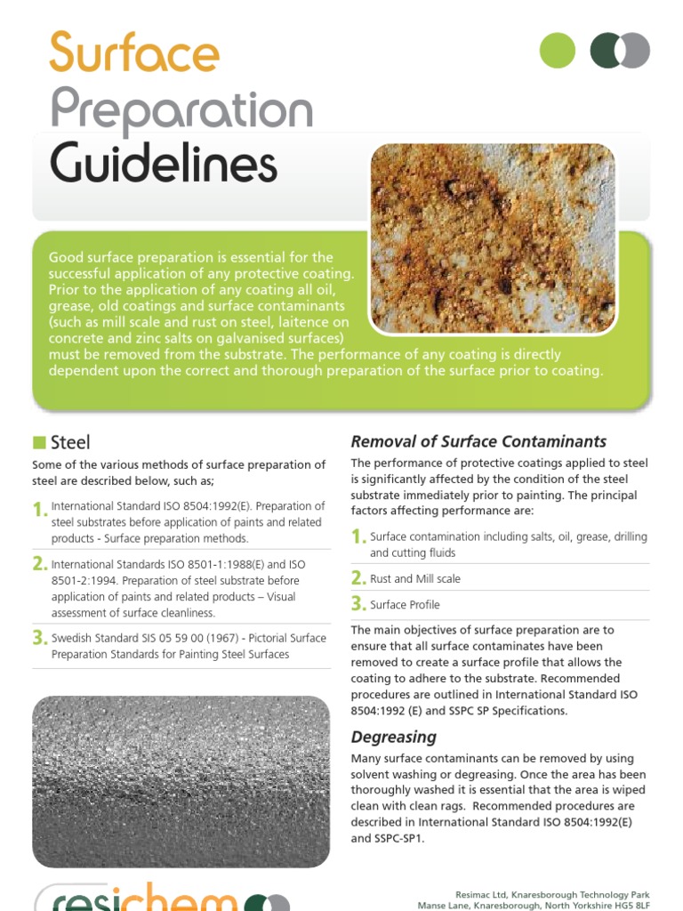 Steel Surface Preparation Methods | PDF | Rust | Abrasive
